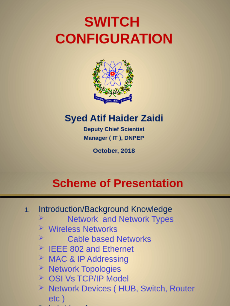 Switch Configuration Lect 1 Fffff | PDF | Computer Network | Osi Model