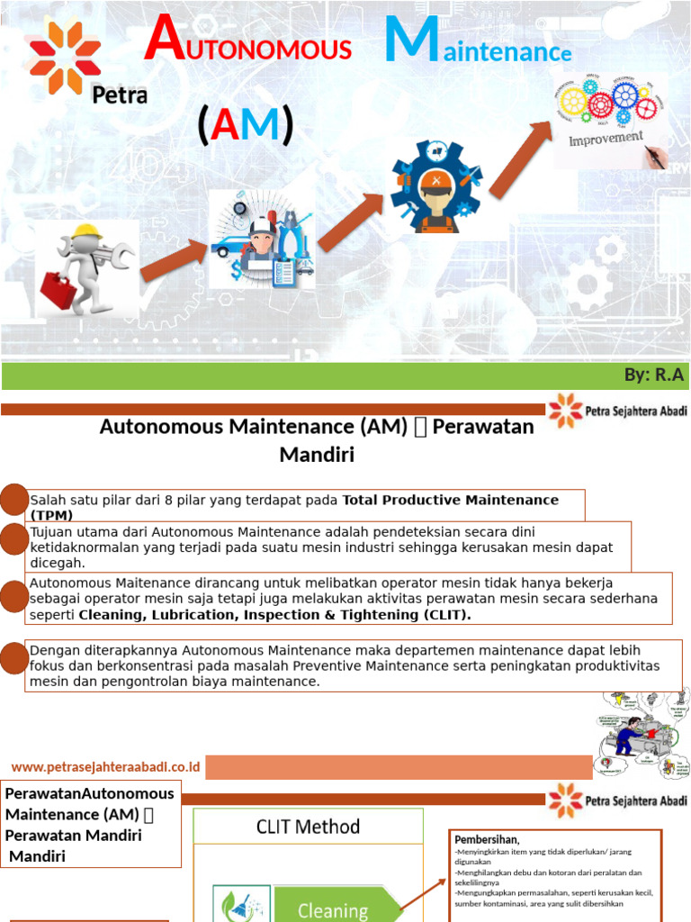 Tujuan dan Pelatihan Autonomous Maintenance | PDF