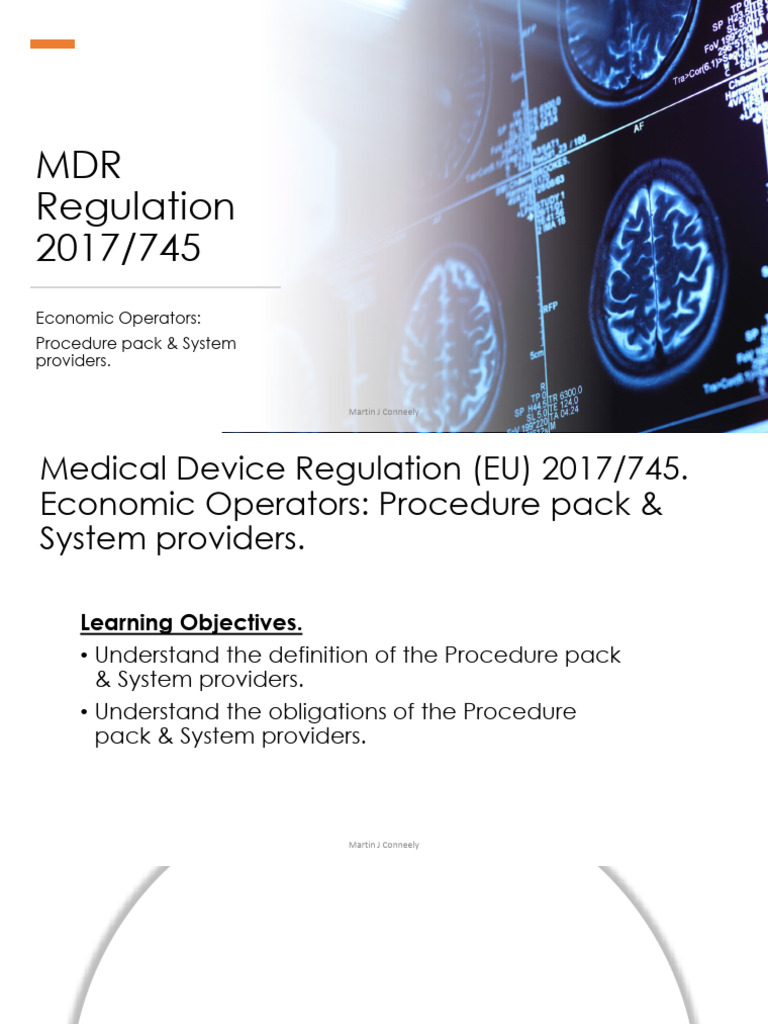 Procedure Pack & System Provider Obligations | PDF | Medical Device ...
