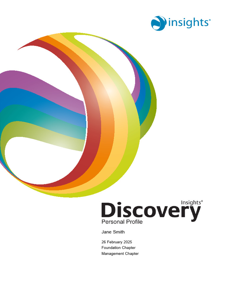 Insights Discovery Profile: Jane Smith | PDF | Decision Making | Feeling