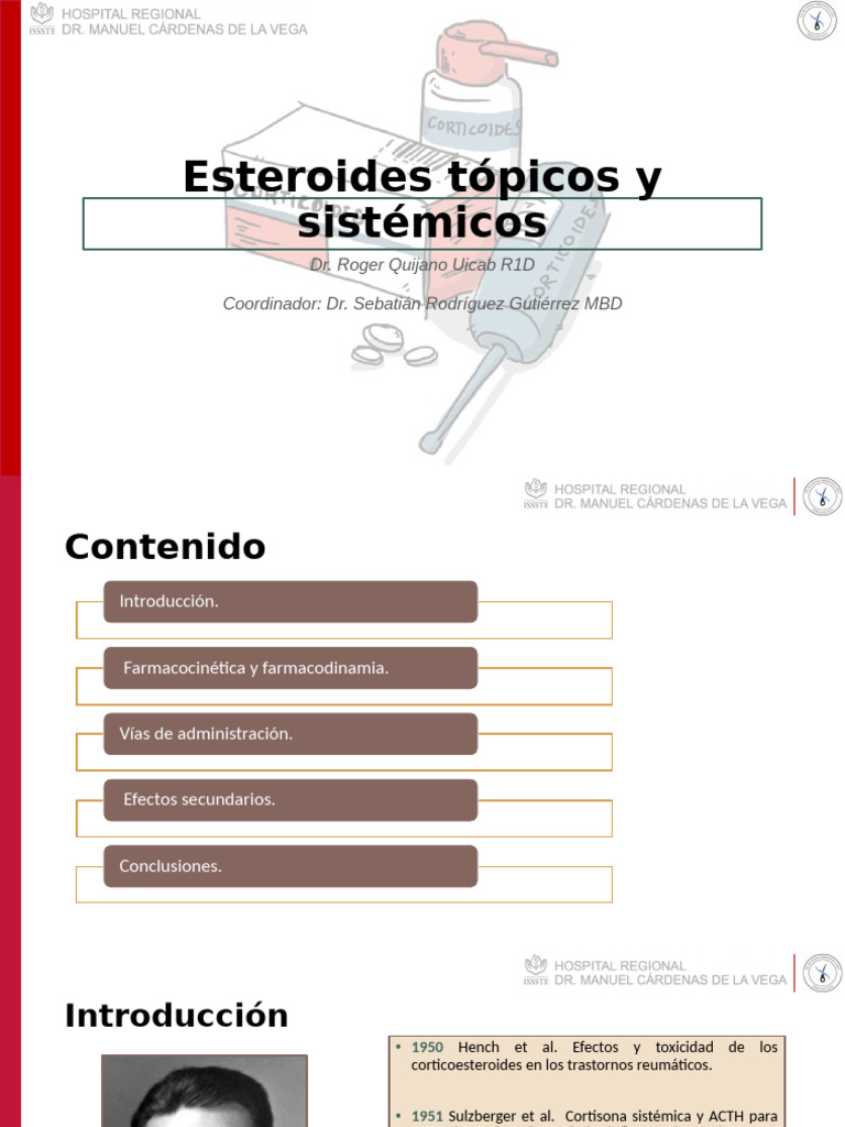 Esteroides Tópicos y Sistémicos | PDF | Corticosteroides ...