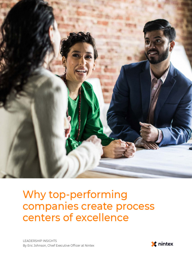 Creating Process Centers of Excellence | PDF | Artificial Intelligence ...