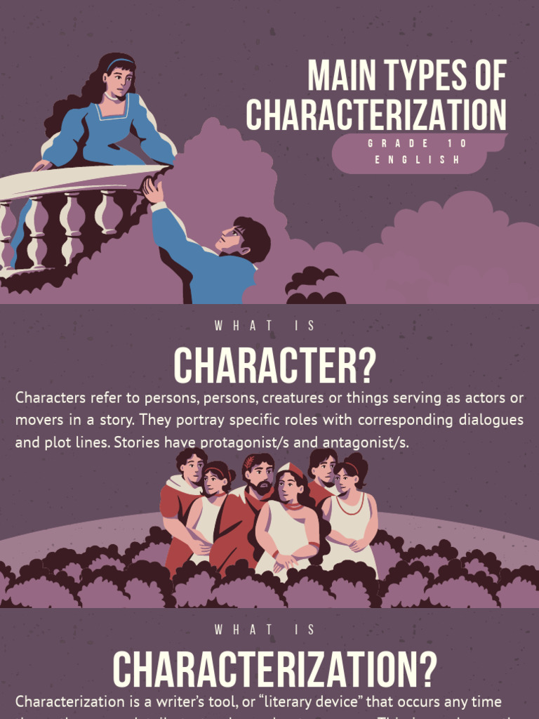 Types of Characterization Explained | PDF | Narration