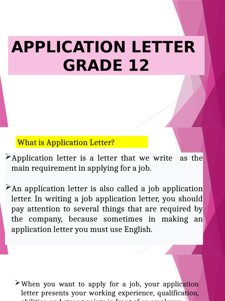 Application Letter | PDF