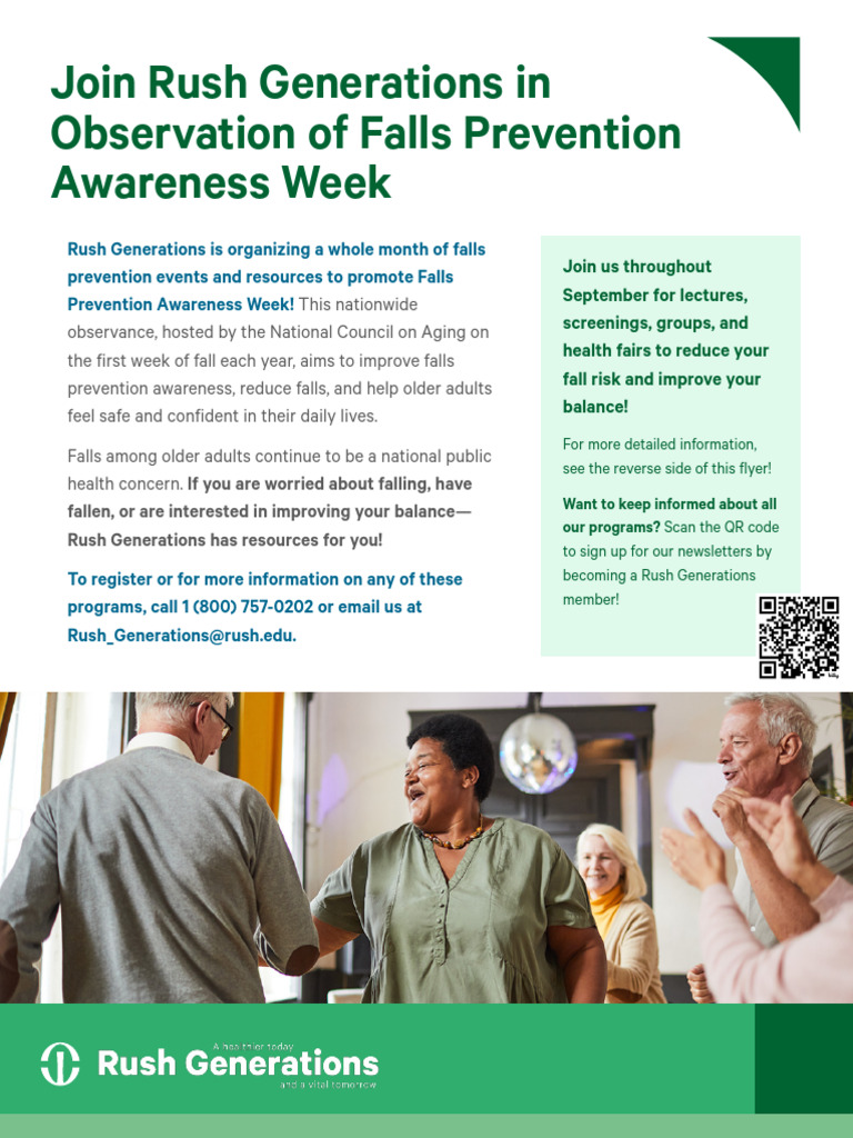Rush Generations Falls Prevention Awareness Week Flyer (2025) | PDF ...