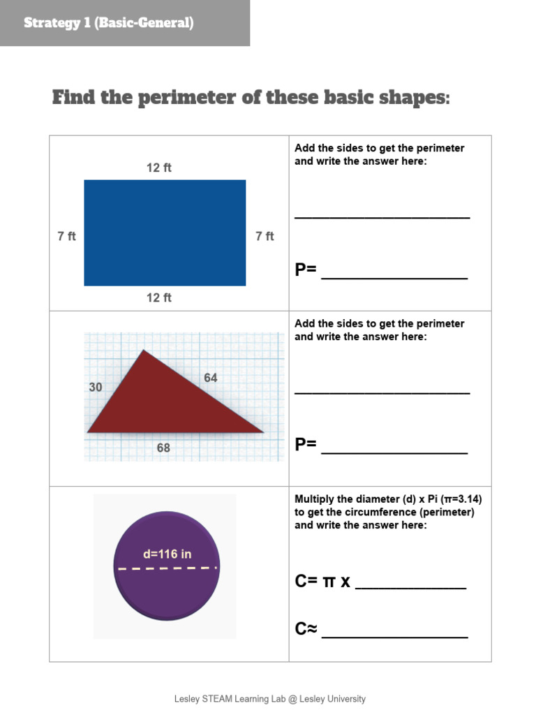 Afrofuturist Math Handouts | PDF | Area | Euclidean Plane Geometry