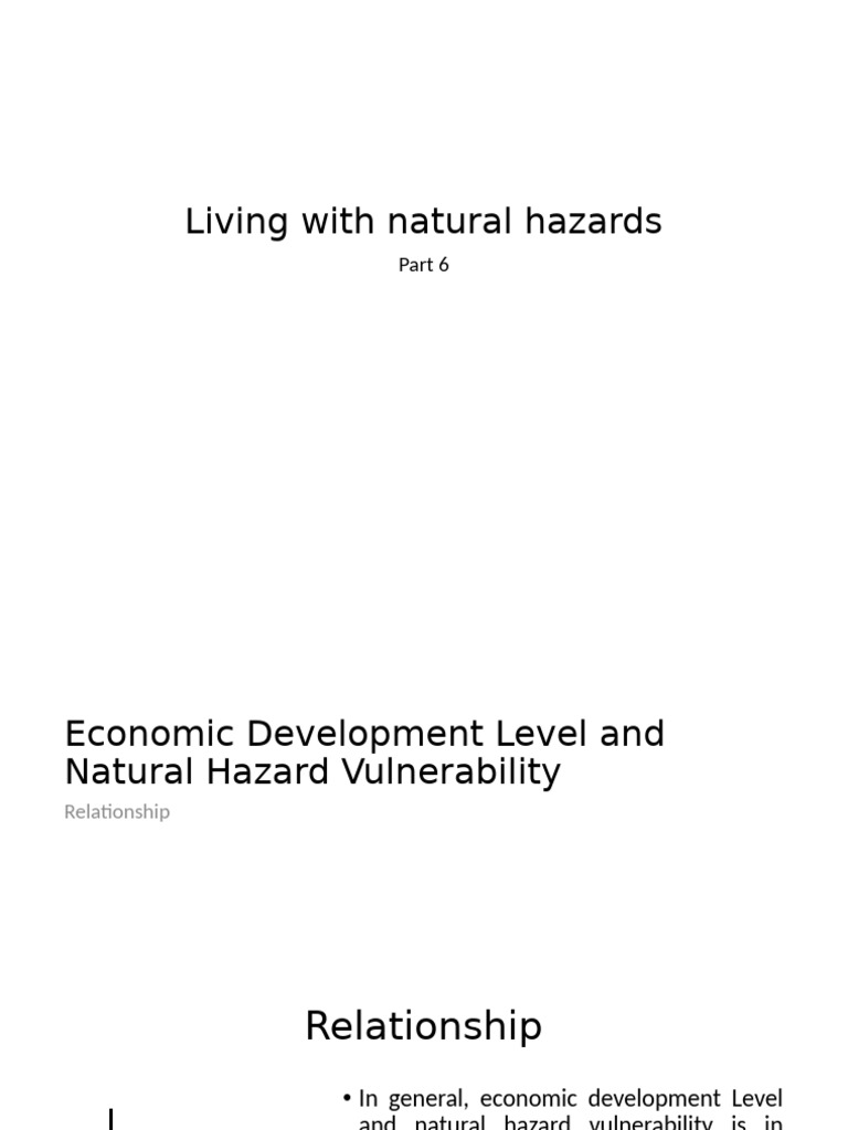 Living With Natural Hazards - Part 6 | PDF | Earthquakes | Developing ...