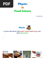 Physics in Food Industry Engineering | PDF | Food Preservation | Viscosity