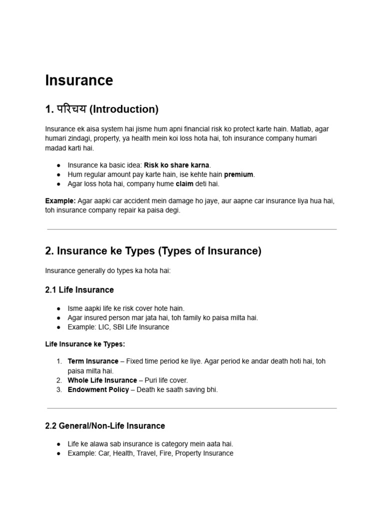 Life and Health Insurance Overview | PDF | Insurance | Life Insurance