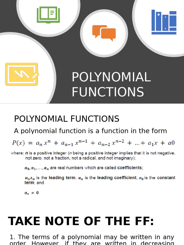 2.1 Polynomial Functions | PDF