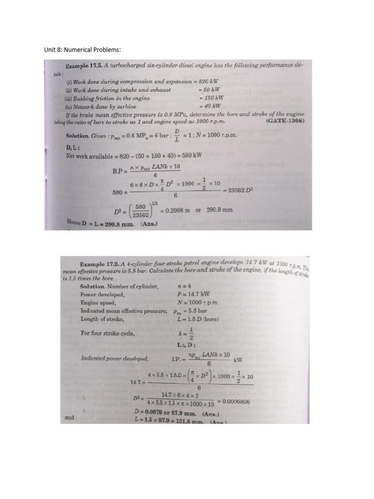 Unit 8 Numerical | PDF