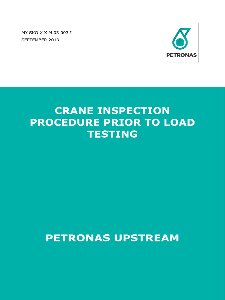 Crane Inspection Procedure Guide | PDF | Crane (Machine) | Wire