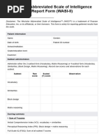 Wais 5 Sample Score Report | PDF | Wechsler Adult Intelligence Scale ...