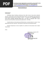 027.k Surat Pemberitahuan Kegiatan Diksar(Orang Tua) | PDF