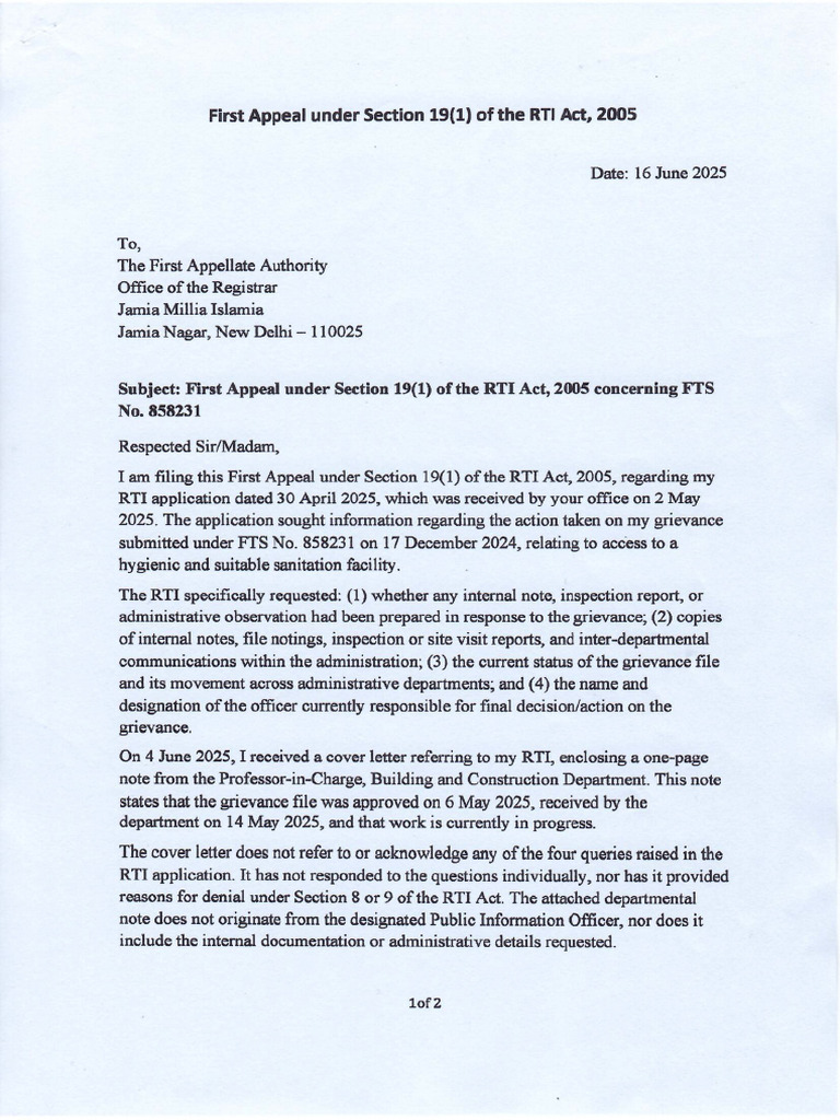 First Appeal 16 June 2025 | PDF