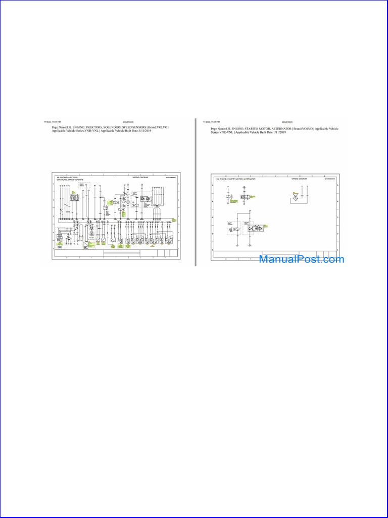 Volvo Truck VNR VNL 2019 Series Wiring Diagram | PDF