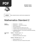 2024 HSC Maths STD 2 Reference Sheet | PDF
