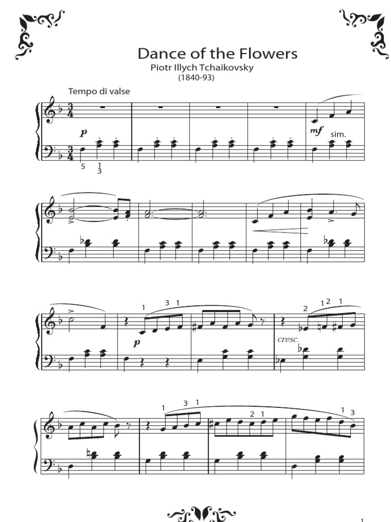 Peter Ilyich Tchaikovsky - The "Nutcracker" Ballet | PDF