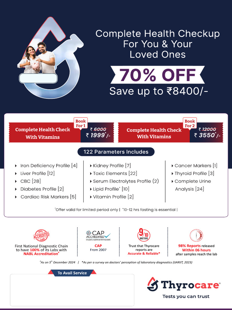 Complete Health Check With Vitamins Handbill New | PDF
