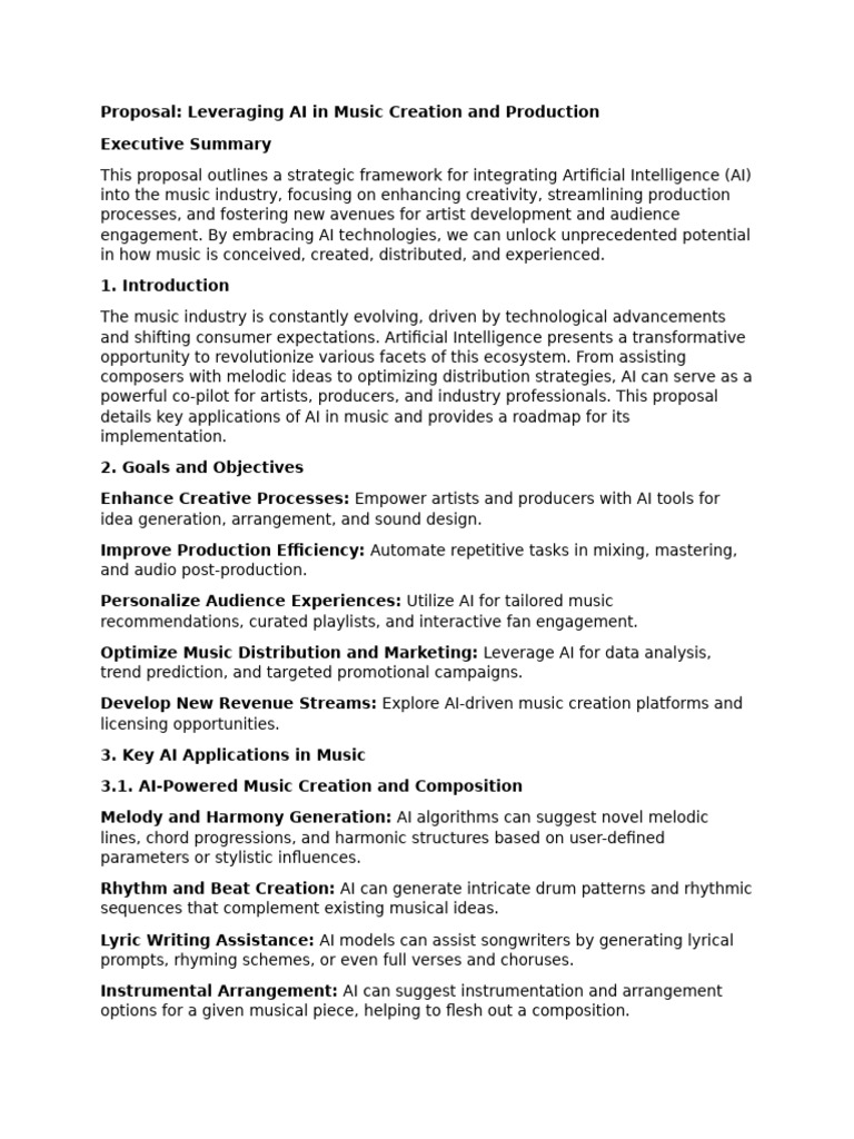AI Innovations in Music Production | PDF | Artificial Intelligence ...