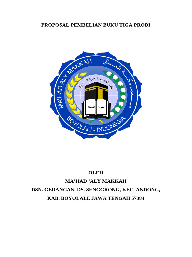 Proposal Pembelian Buku | PDF