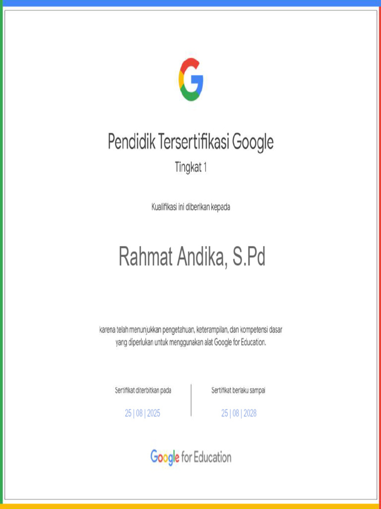 Certified Educator Level 1 | PDF