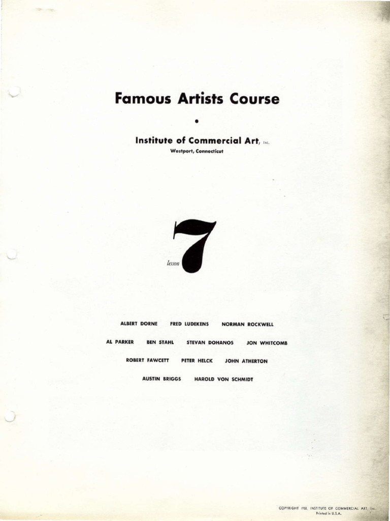 Famous Artists Course - Book 2 Lesson 07 - Animal Anatomy (1950) | PDF