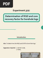 Core Recovery and RQD Calculations | PDF