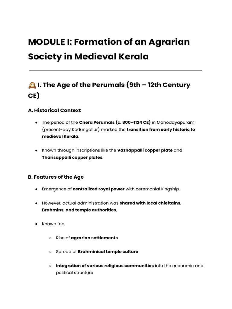 Medieval Kerala | PDF