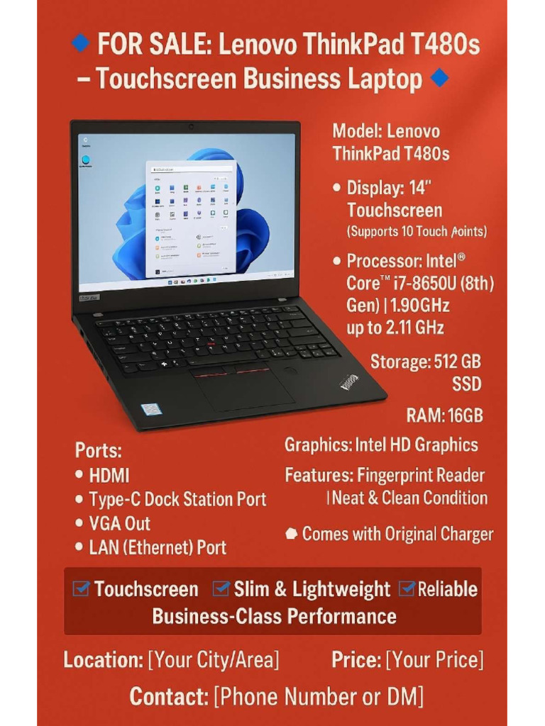 Lenovo Thinkpad T480 | PDF