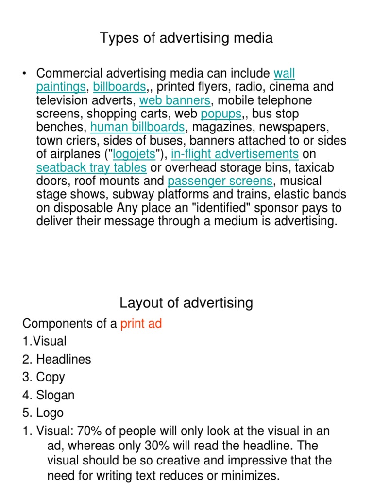 Layout of Advertising | PDF | Advertising | Design