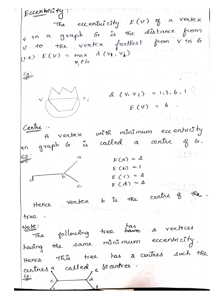 Graph Theory Notes | PDF