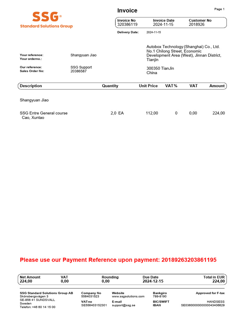 Invoice 320386119 | PDF