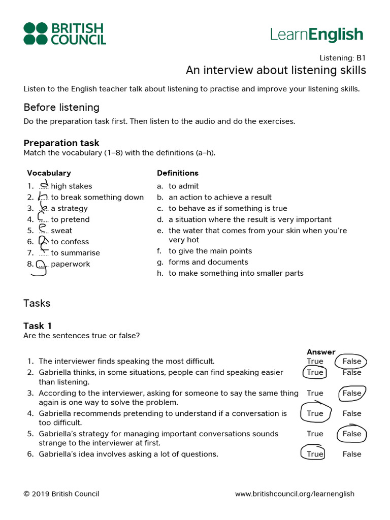 Improve Your English Listening Skills | PDF | Chess Theory | Chess