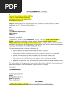 GST Authorization for Company Representation | PDF