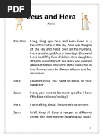 GR 4 Drama - Zeus and Hera | PDF