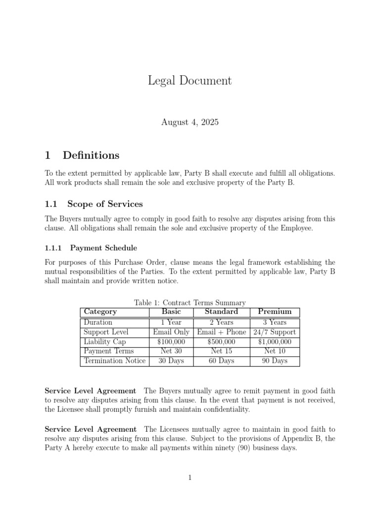 Legal Agreement Overview and Terms | PDF | Indemnity | Breach Of Contract