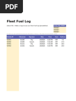 Diesel Logbook Template | PDF | Diesel Engine | Vehicle Technology