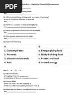 Nutrition Crossword Puzzle Guide | PDF | Fat | Nutrition