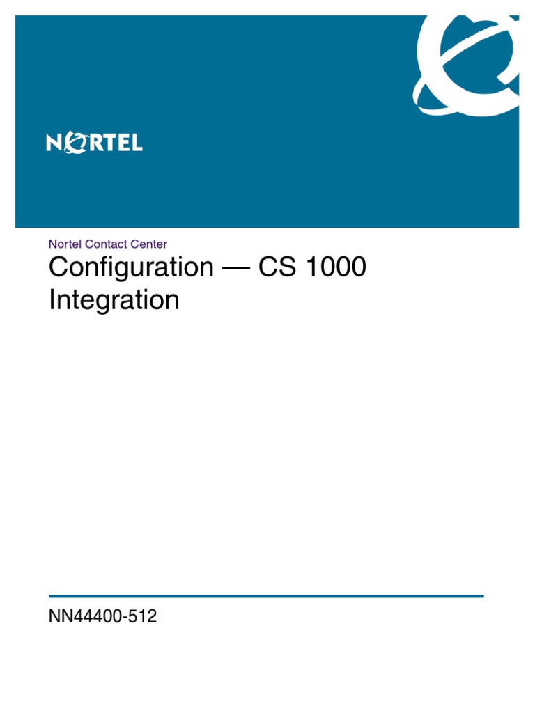 CS1000 Config | PDF | Interactive Voice Response | Call Centre