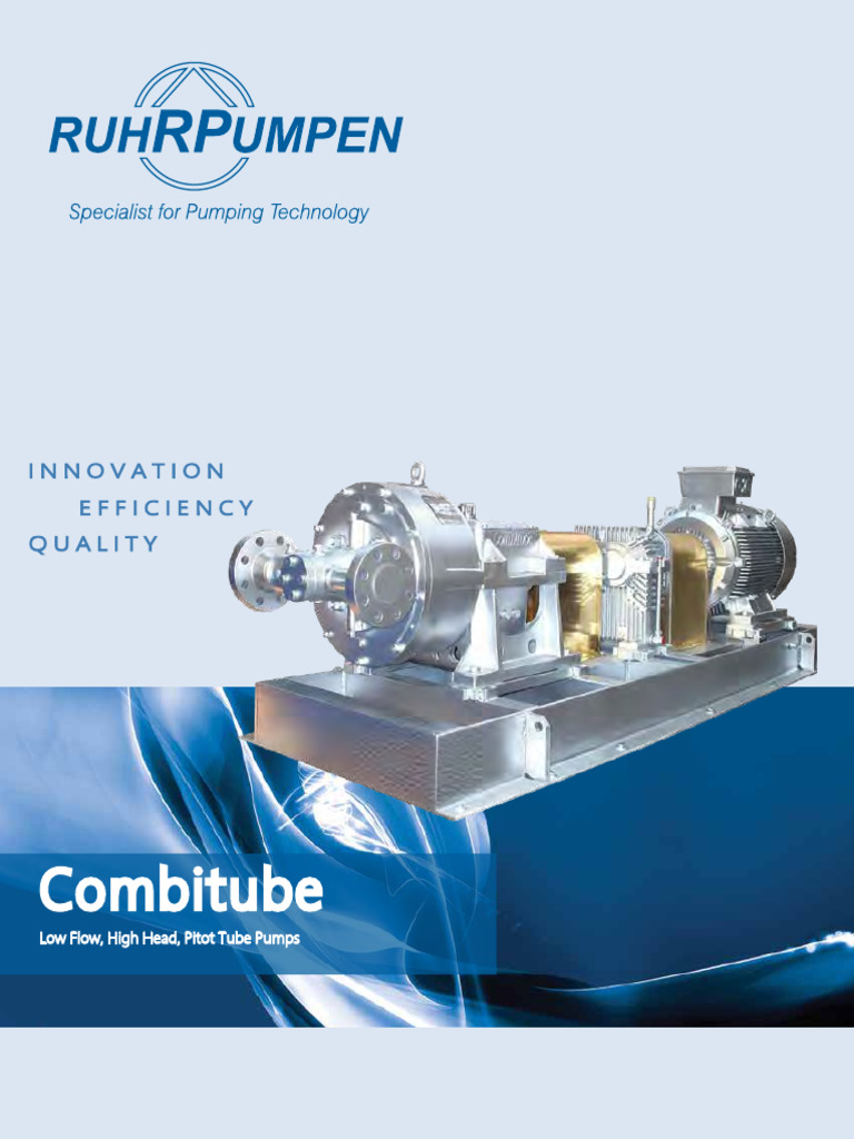 Combitube Pitot Tube Pumps Overview | PDF | Pump | Turbine