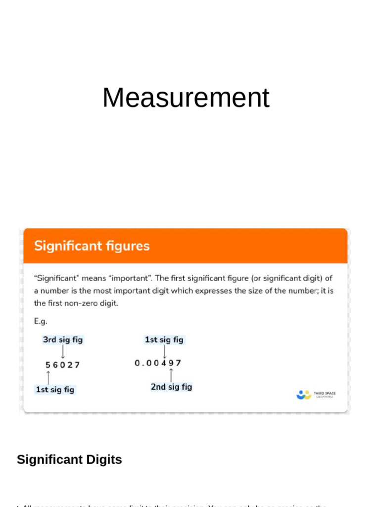 Measurement and Uncertainty | PDF | Observational Error | Significant Figures