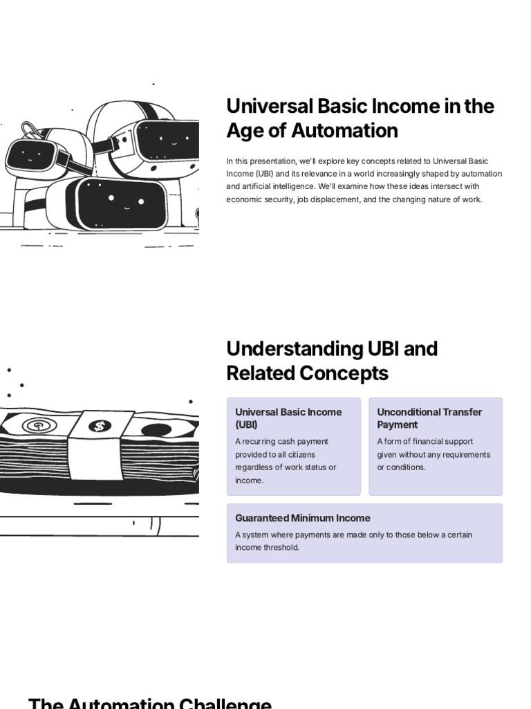Universal Basic Income and Automation Insights | PDF | Income | Automation