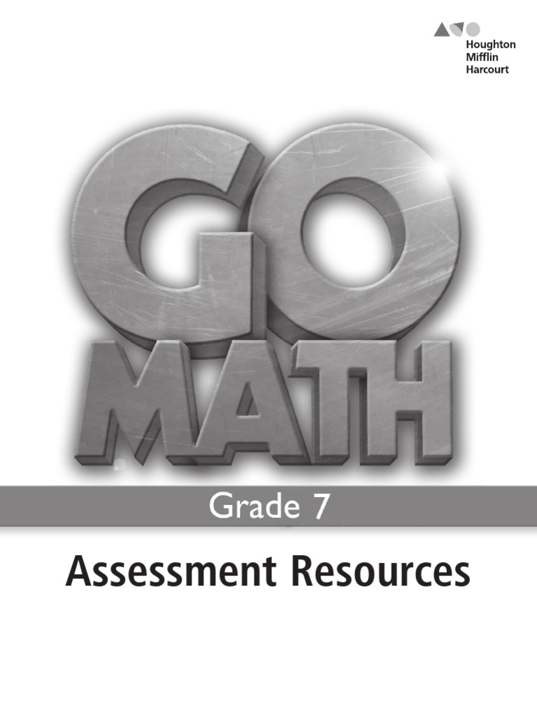 Assessment Go Math Gr7 | PDF | Reason | Mathematics