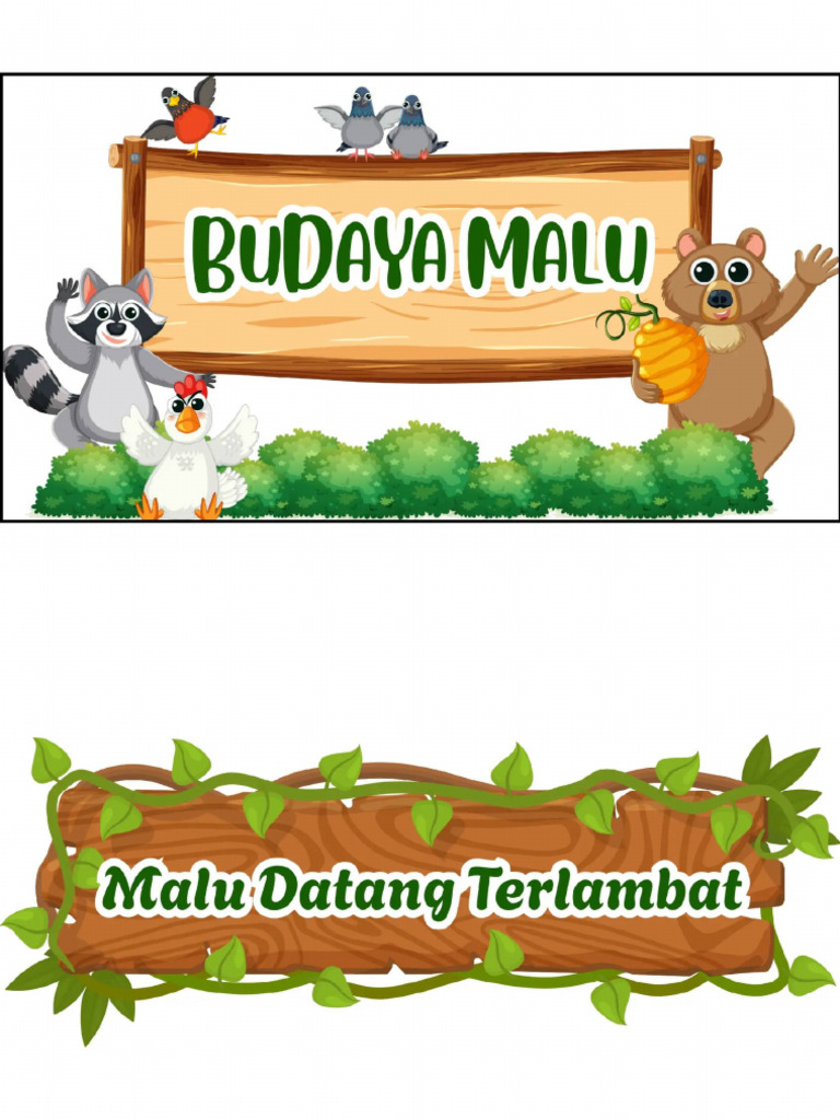 Poster Budaya Malu | PDF