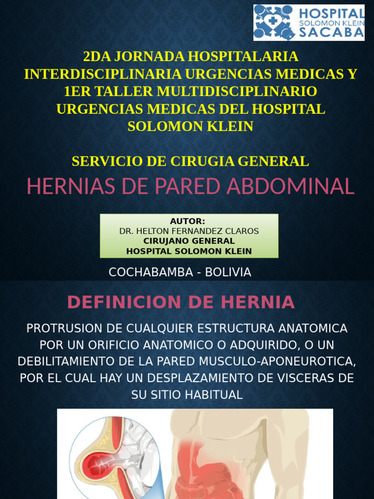 Hernias Abdominales: Diagnóstico y Tratamiento | PDF | Examen físico
