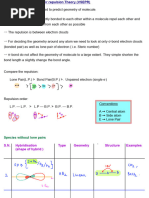 VSEPR Hybridization Table | PDF