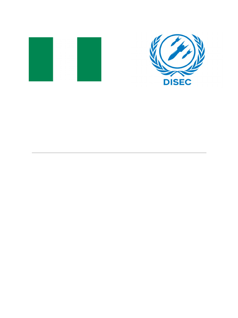 DISEC Position Paper For Nigeria | PDF | Biological Warfare | Arms Control