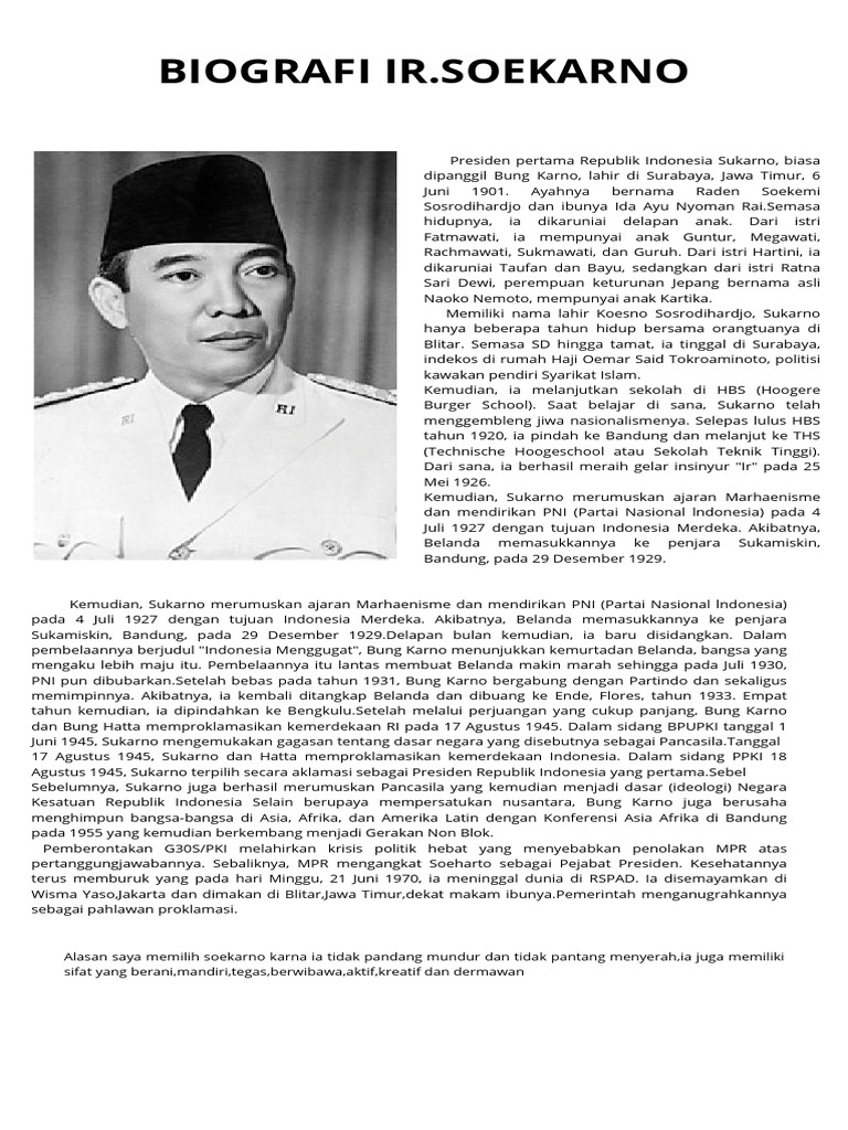 Biografi Ir.soekarno.pdf | PDF