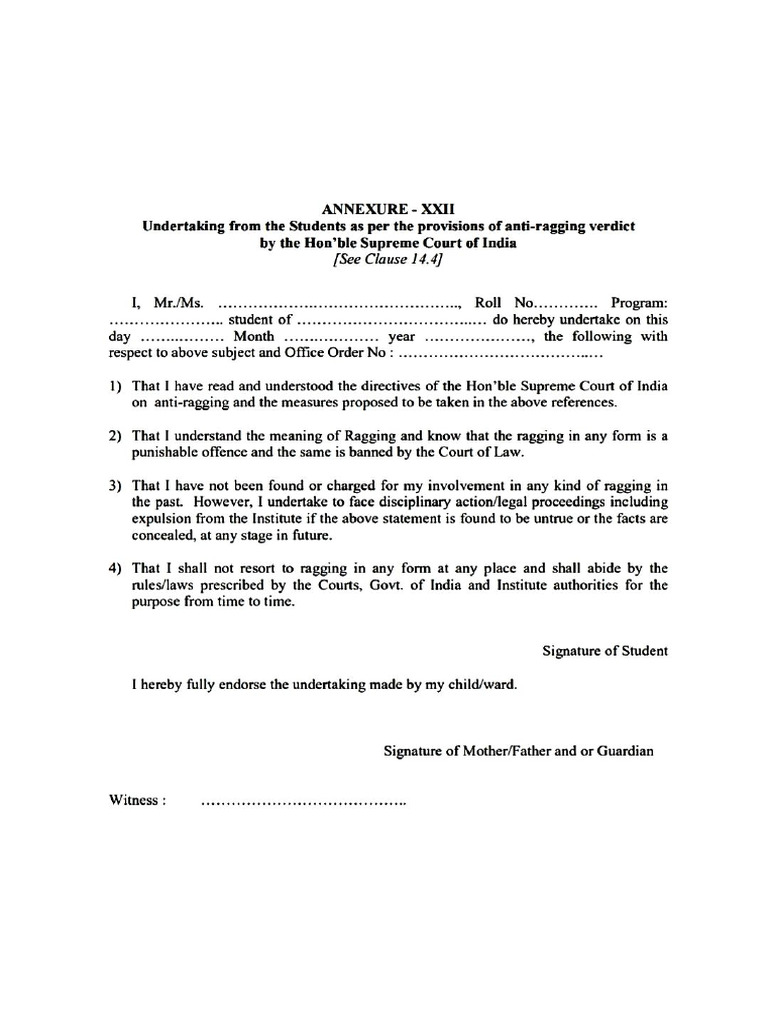 Anti Ragging | PDF